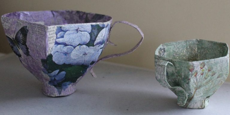 5 Easy Steps To Make A Colorful Papier Mache Teacup